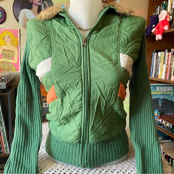 Vanity | Jackets & Coats | Y2k Does 7s Vanity Knit Puffer Jacket | Poshmark
